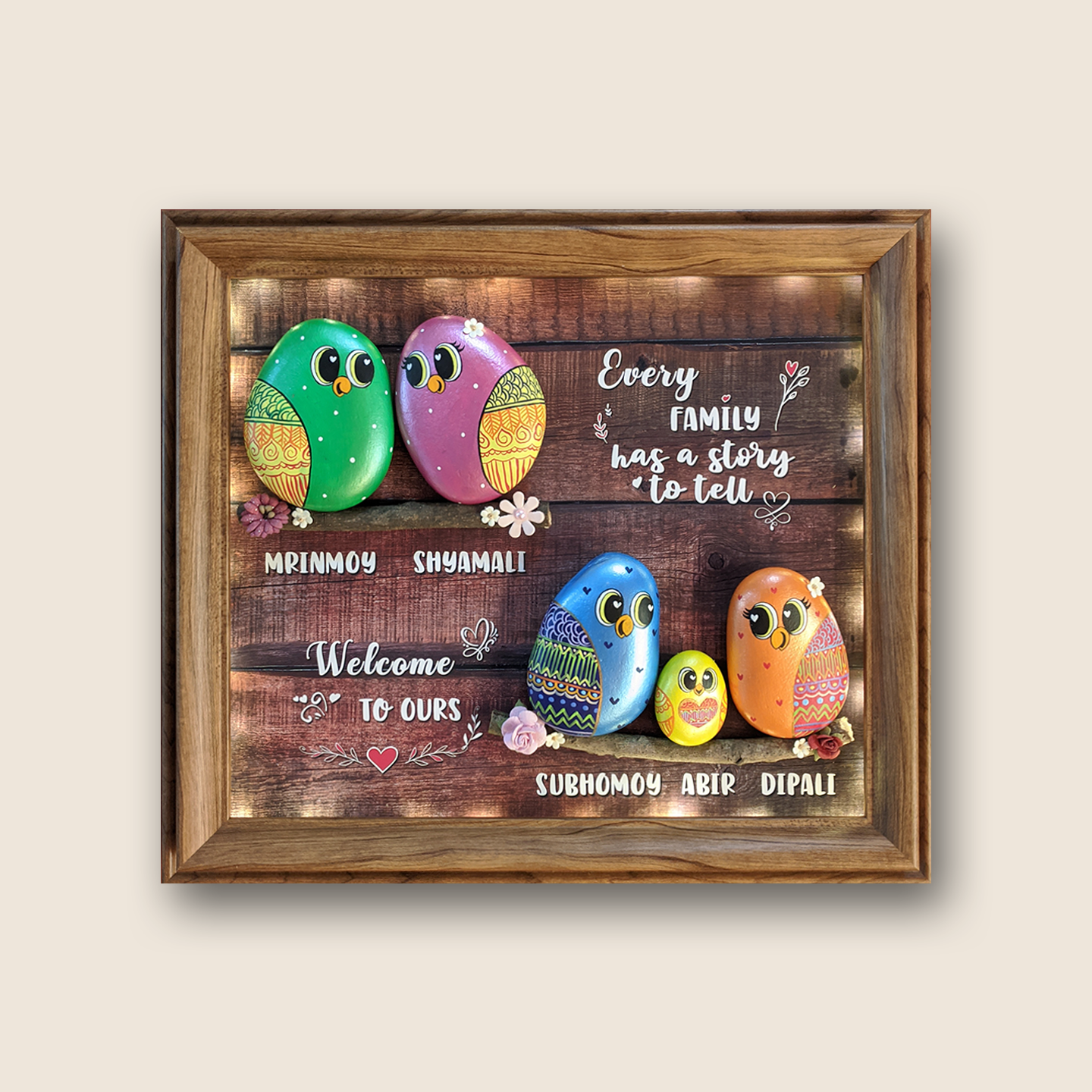 Custom Unique Nameplates: Handcrafted Pebble Art nameboards, ideal for ...