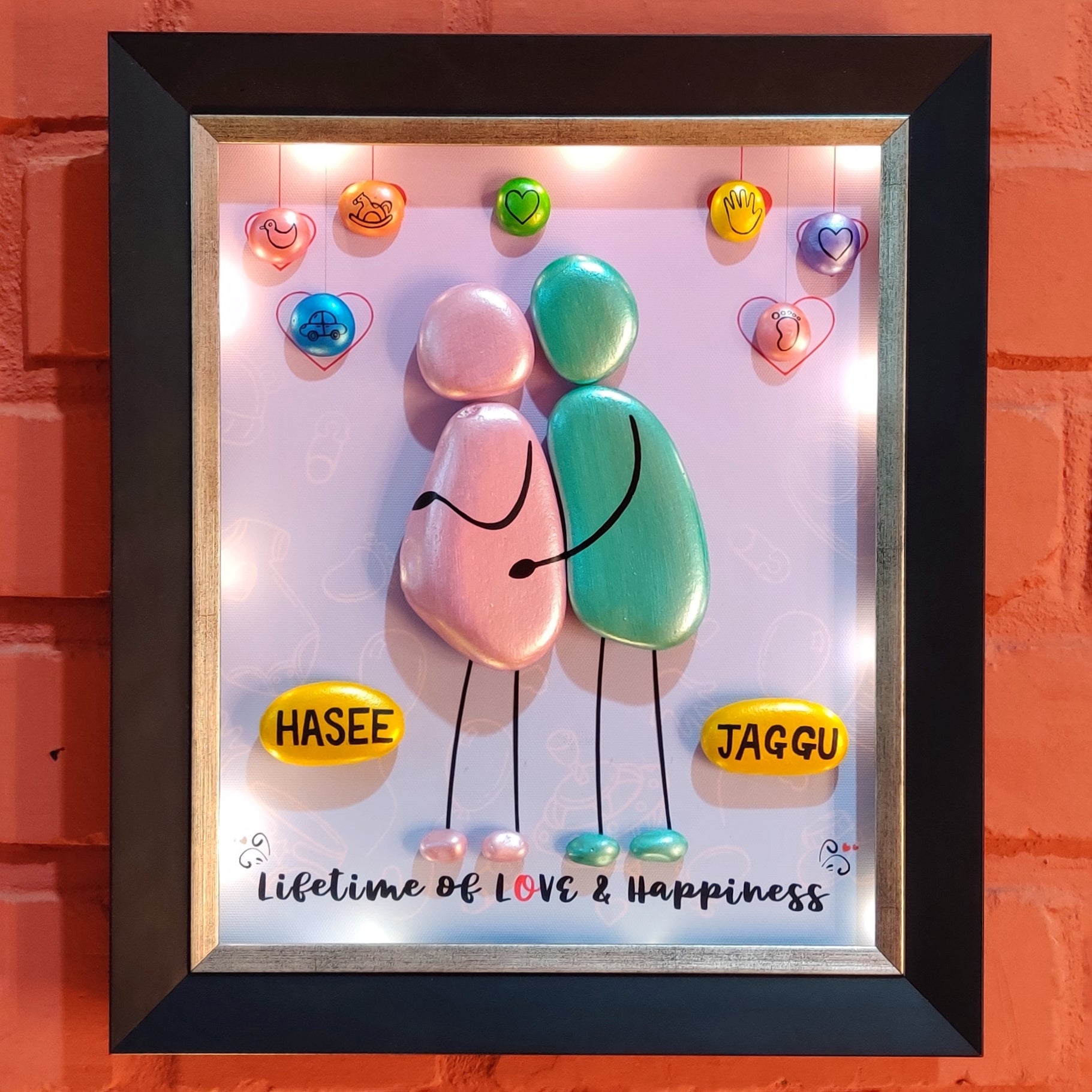 New born Baby Pebble Art – Batoony Rocks